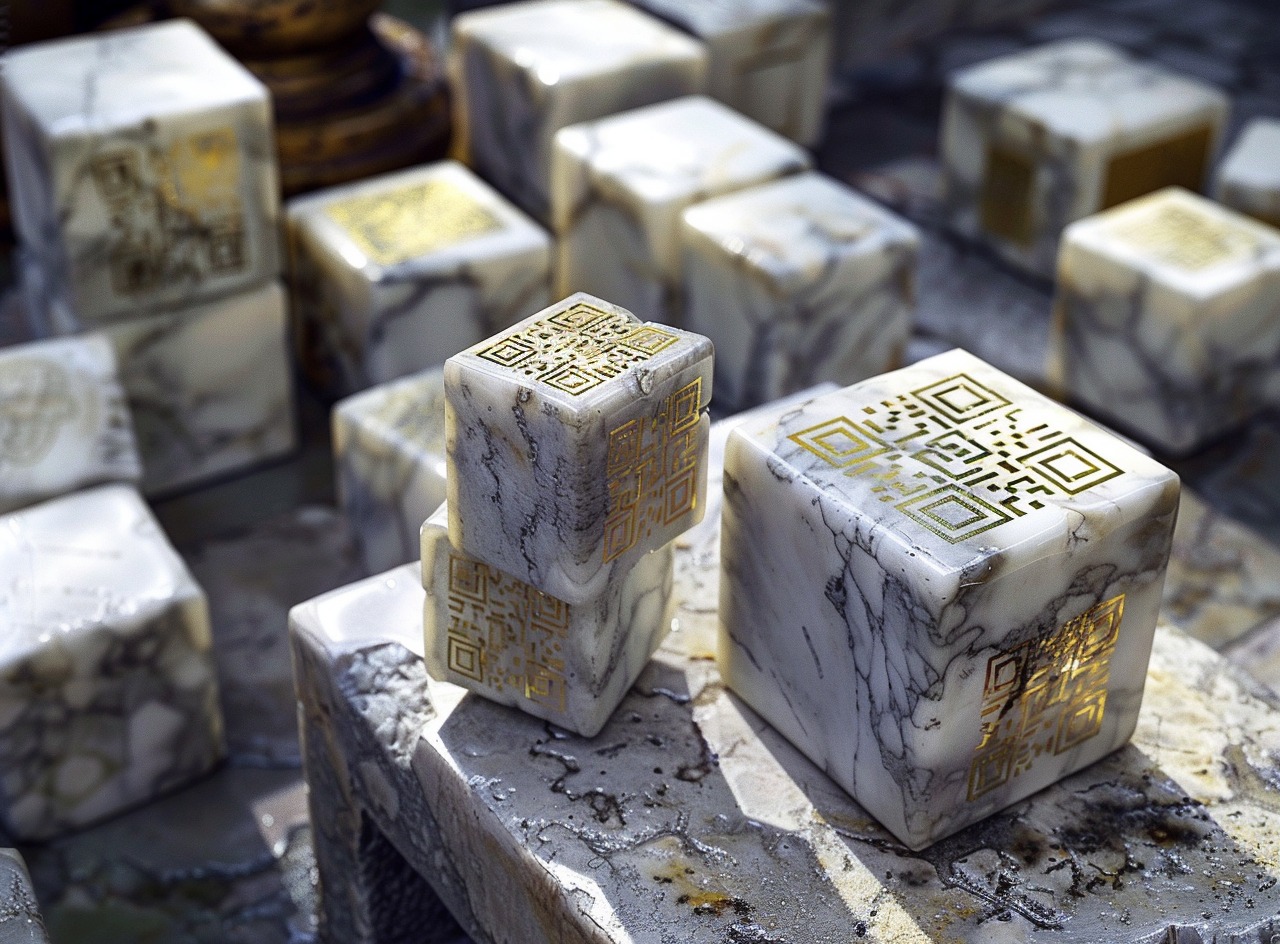 QR Codes on Marble: Elegance Meets Technology | My QR Code